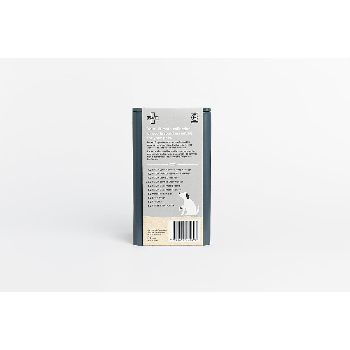 PATCH Eco Pet First Aid Kit for Dogs and Cats. Cat and Dog First Aid Kit with Bandages, Gauze Pads, Tweezers, Scissors, Dog Tick Remover &. Glove. Emergency First Aid Kit for Animals Including Puppy