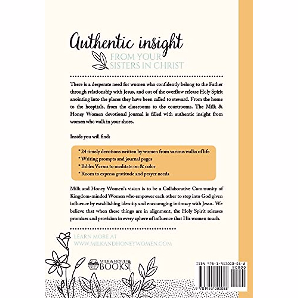 Milk and Honey Women Devotional Journal: Devotions, Journaling Prompts & Authentic Encouragement from Women Like You