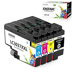 LC3037XXL Compatible Ink Cartridges Replacement for Brother LC 3037 XXL LC-3037XXL LC3037BK 4 Pack Work with Brother MFC-J5945DW MFC-J6945DW MFC-J5845DWXL MFC-J6545DWXL Printer (BK/C/M/Y)