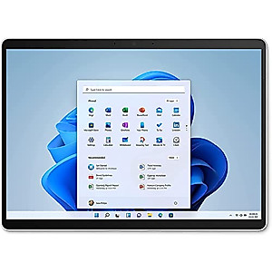 Microsoft Surface Pro X Tablet, 13" PixelSense Touchscreen Display, SQ1, 8GB Memory, 128GB Solid State Drive, Qualcomm Adreno 685 GPU, Windows 11 Home, Surface Laptop, Platinum (Renewed)