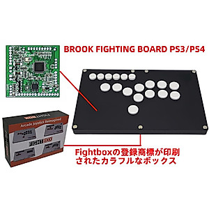 B1-PS-B Ultra-Thin All Buttons Arcade Joystick Game Controller For For PS5/PS4/PS3/PC Black Matte Acrylic Panel