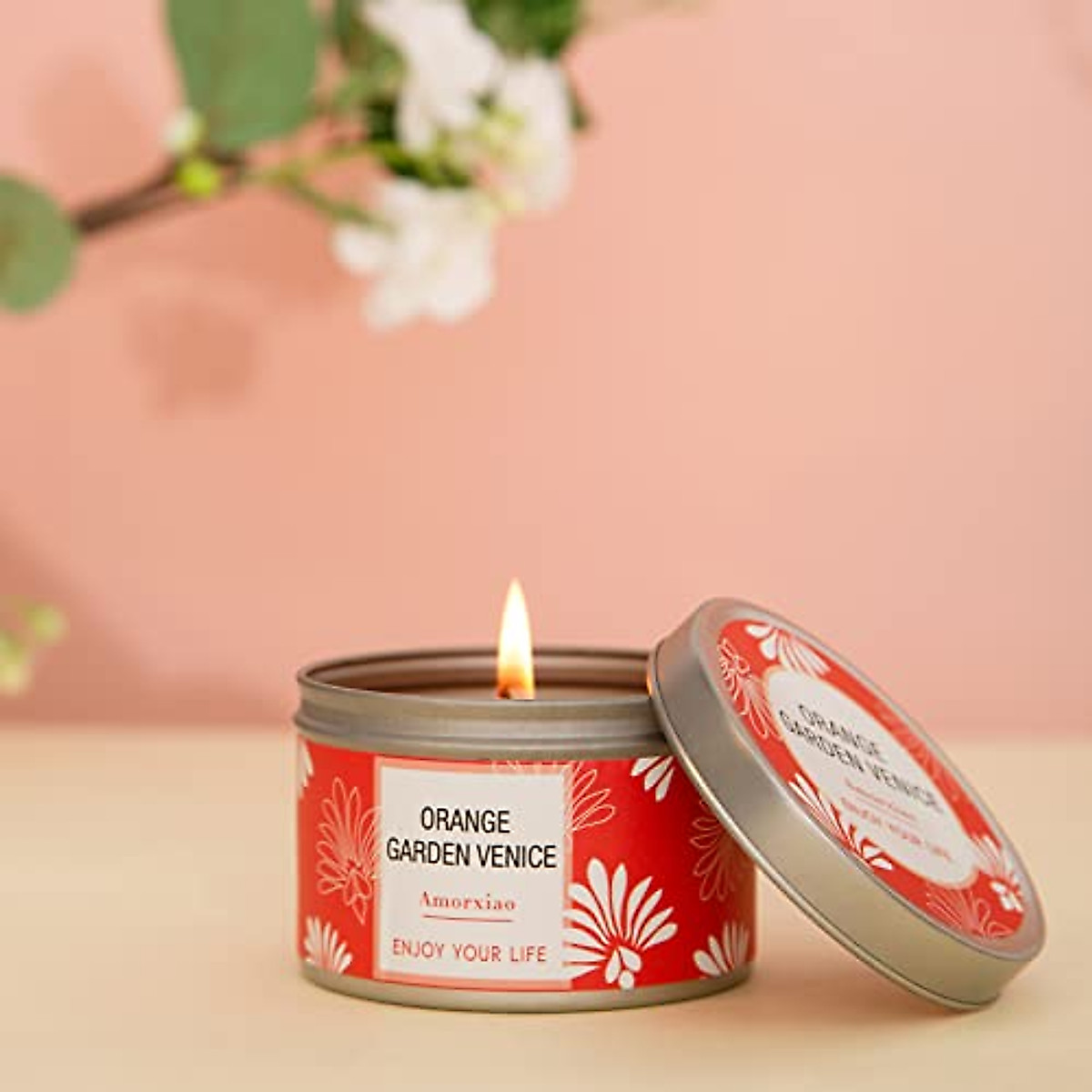 3 Pack Candles, Candles for Home Scented, 6.2 Oz Scented Candles, 100H Long Lasting Soy Candles, Candles Gifts for Women, Lavender | Orange Blossom | Mahogany Teakwood Scent