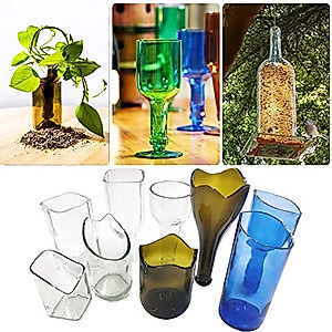 Arc Glass Bottle Cutter Portable DIY Bottle Cutting Tool Kits for Different Angles, Square & Round Bottle Cutting Machine with Complete Accessories for Beer, Whiskey, Wine…