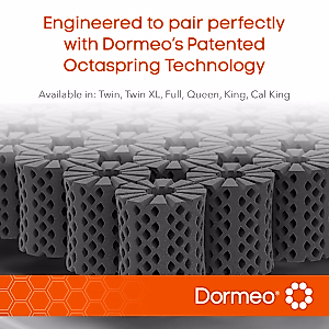 Dormeo Twin Mattress Topper and Premium Waterproof Mattress Protector Bundle