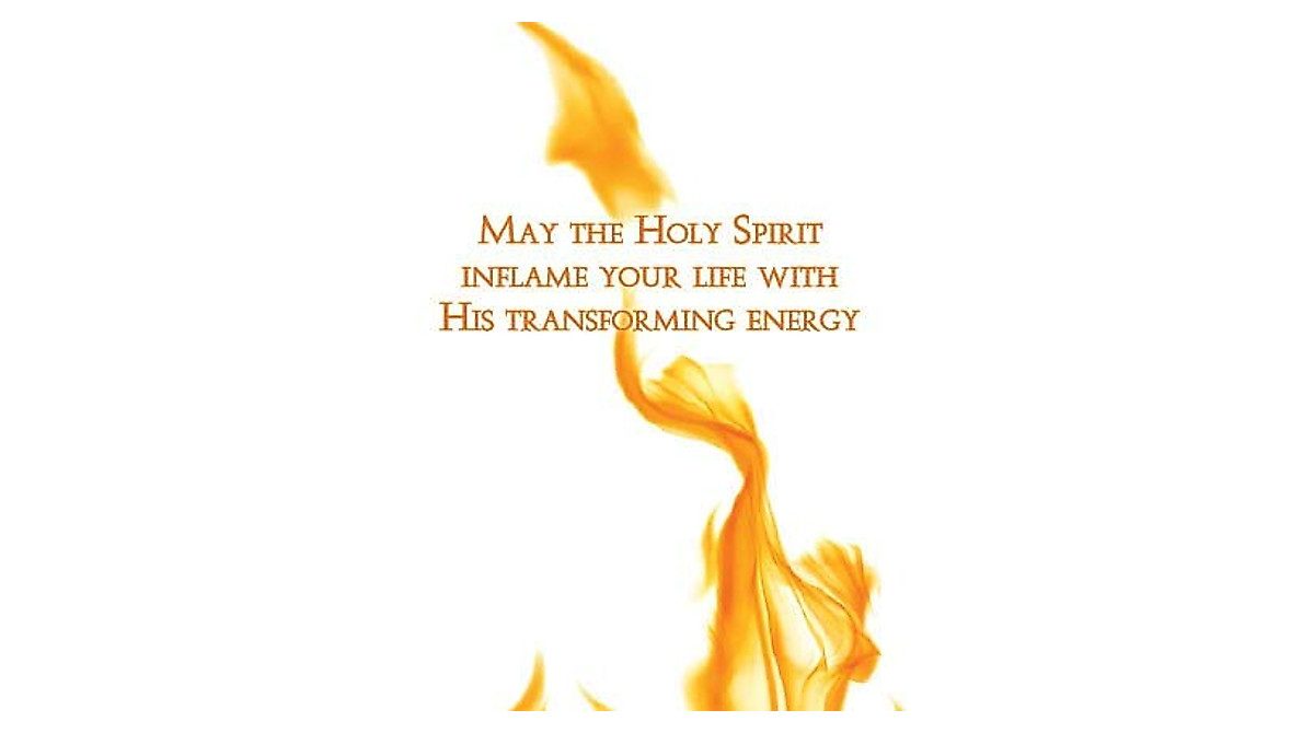 Dove of Fire Confirmation Card for Sacrament of Confirmation