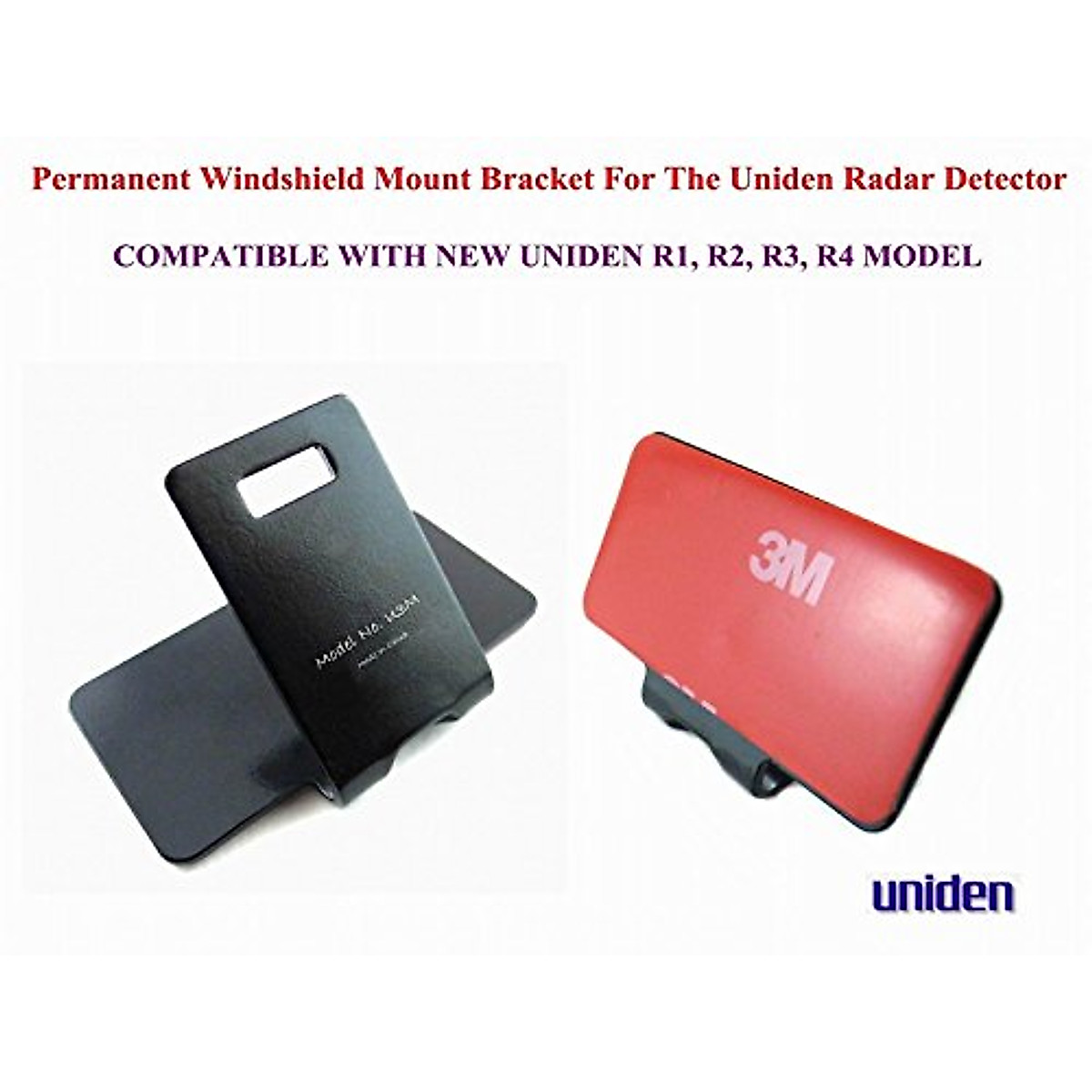 U3M Improved Permanent Windshield Mount for Many Uniden Radar Detectors