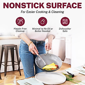 Granitestone 13 Pc Ceramic Pots and Pans Set Non Stick Cookware Set, Kitchen Cookware Sets, Pot and Pan Set, Hard Anodized Ceramic Cookware Set, Nonstick Cookware Set, Dishwasher Safe