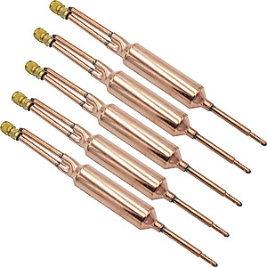 Supplying Demand D111 5 Pack Copper 1 Inch Charging Drier for Commercial Refrigerators Freezers Air Conditioners