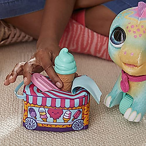 FurReal Snackin’ Sally’s Ice Cream Party Electronic Pet with 40+ Sounds and Reactions, Plus Walkalots Dinosaur; 5 Accessories; Ages 4 and Up (Amazon Exclusive)