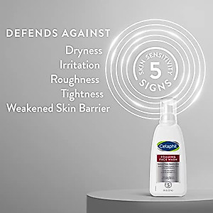 CETAPHIL Redness Relieving Foaming Face Wash For Sensitive Skin , 8 Fl Oz , Gently Cleanses & Calms Sensitive Skin Without Over Drying, (Packaging May Vary)