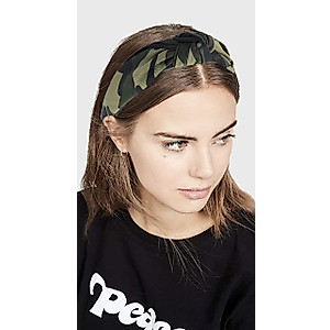 YETASI Headbands for Women Knotted Headband for Women Green Camo is Chic. Top Knot Headband Designer is Unique. Fashion Headbands with Knot Head band