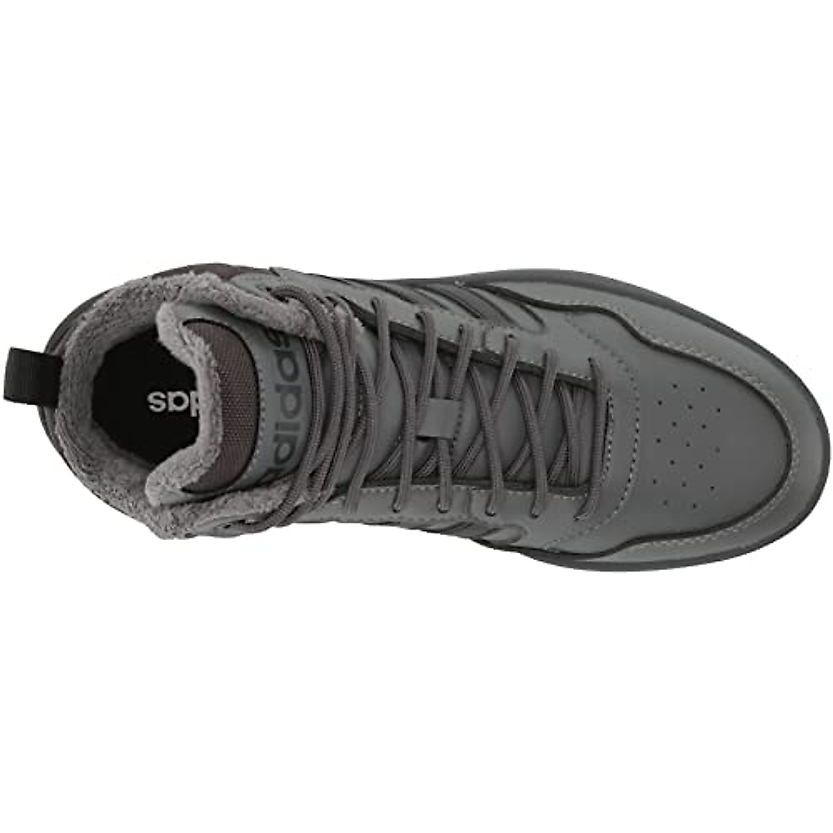 adidas Women's Hoops 3.0 Mid Basketball Shoe, Grey/Black/Carbon, 9