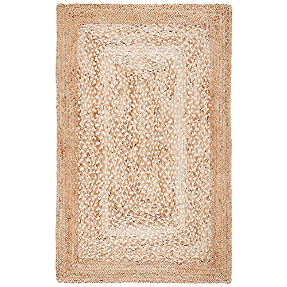 SAFAVIEH Natural Fiber Collection 3' x 5' Ivory NF885B Handmade Farmhouse Country Jute Area Rug
