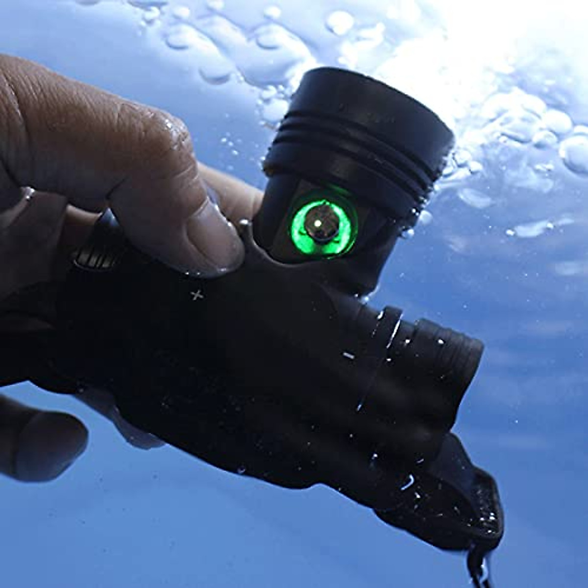 ICOBES Headlamp 5000 Lumen Underwater 100 Meter Dive Headlight 3 Mode Torch Lanterna Waterproof IPX8 18650 Waterproof Lamp Light Camping