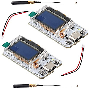 DIYmalls 915MHz LoRa ESP32 OLED Board V3 Type-C SX1262 8MB Flash + LoRa Antenna U.FL IPEX to SMA for Arduino LoraWan IOT (Pack of 2), not Compatible with LoRa 32 V2