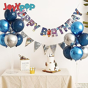JOYYPOP 4 Sets Balloon Stand Kit, Balloon Sticks with Base for Table Birthday Baby Shower Graduation Party Decorations