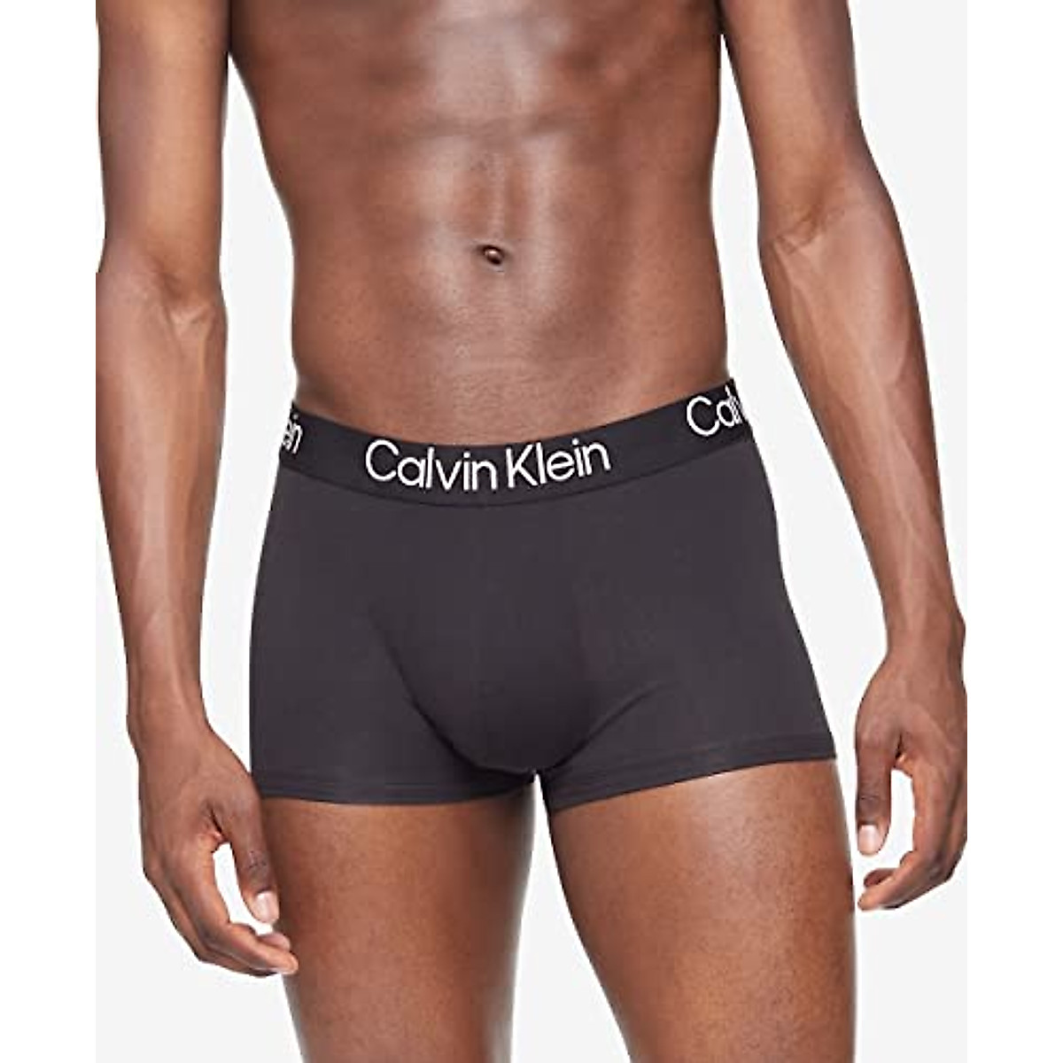 Calvin Klein Men's Ultra Soft Modern Modal Trunk, 3 Black, L