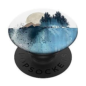Nice Painting Moon Forest Pattern Phone Popper PopSockets Standard PopGrip