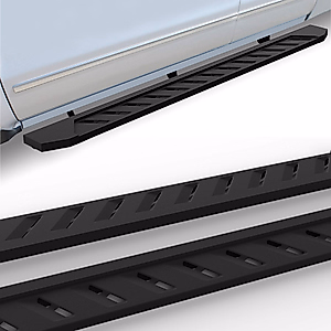 Ziruiautopart 7 inch Texture Black Heavy Duty Running Board Compatible for 2015-2023 Ford F150 Super Crew Cab, 2017-2023 Ford F250 F350 Super Duty Super Crew Cab Side Step Nerf Bar