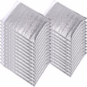 SMILCO Reusable Insulation Bags Thermal Box Liners Metalized Box Liners Lunch Food Box Shopping Bag Insulation Lining Waterproof Insulation Package (25 Pack/ 8 In x 11 In)…