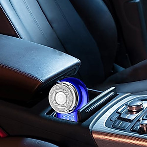 Electric Shaver for Men, Pocket Size Mini Portable Shaver Wet and Dry, USB Rechargeable Electric Shaver for Male, Charging Easy Suitable for Home, Car, Travel (Dark Blue)