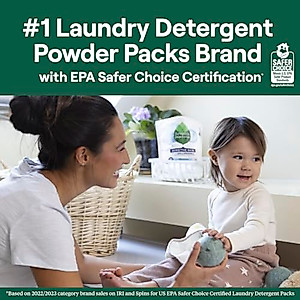 Seventh Generation Laundry Detergent Packs, Free & Clear, Made for Sensitive Skin, 90 Loads (2 pouches, 45 Ct EA)