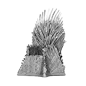 Metal Earth Premium Series Game of Thrones Iron Throne 3D Metal Model Kit Bundle with Tweezers Fascinations