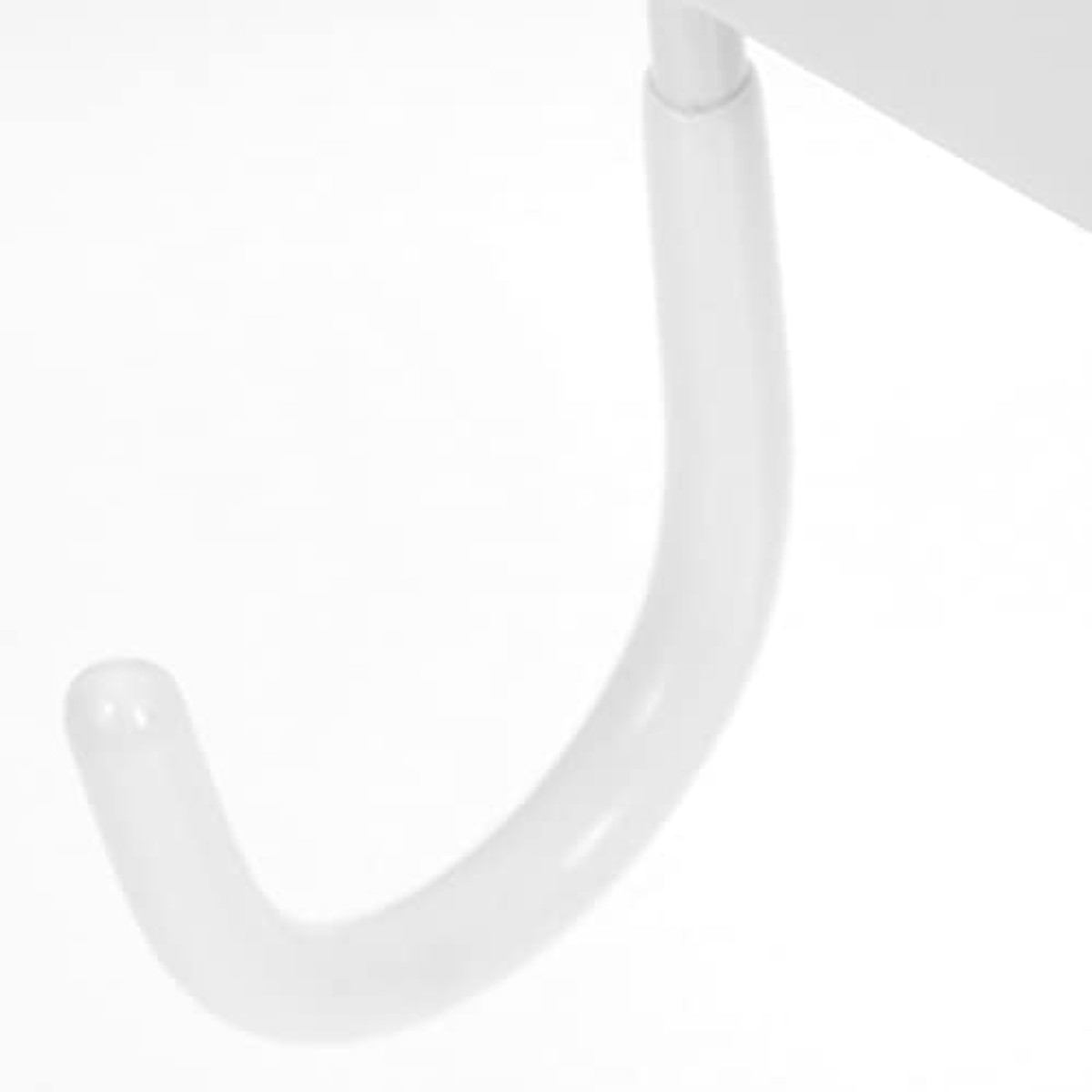 COLLBATH 1 Set Holder White Hooks Hanging Mount Storage Double for Wall Shelf Keys Hat Iron Hanger Towels Rooms Laundry Ironing Practical Coats Hangers Bedrooms Room of Board Bathroom Hook