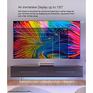 2022 New Upgrade Epson EpiqVision Ultra LS800 Ultra Short Throw 3-Chip 3LCD Smart Streaming Laser Projector, 4,000 Lumens, 4K PRO-UHD, HDR, 150", Android TV, 2.1ch Yamaha Built-in Speakers - White