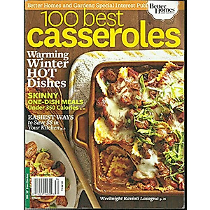 100 BEST CASSEROLES MAGAZINE, WARMING WINTER HOT DISHES ISSUE, 2014