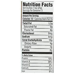 Happy Tot Organics Fiber & Protein Soft-Baked Oat Organic Toddler Snack Apple & Spinach, Organic Gluten Free Kosher Non-GMO, 4.4 Ounce Bars (pack of 5)