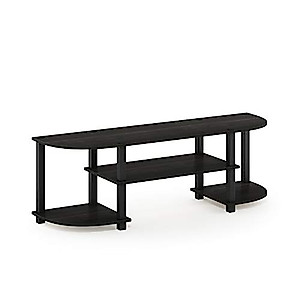 Furinno Turn-S-Tube Wide TV Entertainment Center, Espresso/Black