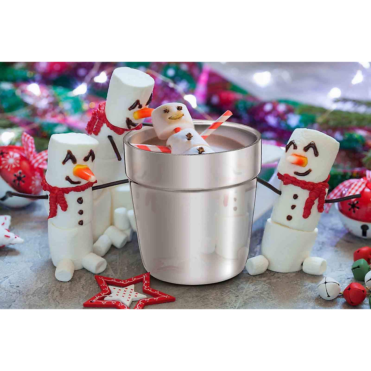 TeamFar Toddler Cups, 6 oz Toddler Insulated Cups Tumbler Mug Stainless Steel for Kids Preschooler Camping Travel, Safe & Healthy, Double Walled & Dishwasher Safe - Set of 6