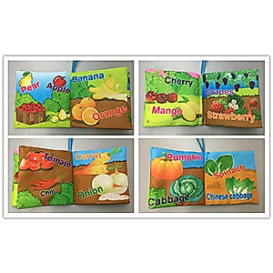LmtLessDeals Baby Soft Cloth Books Baby Books Safety Fabric Baby Book Set 3 Pack Gift Set