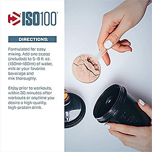 Dymatize ISO 100 Whey Protein Powder with 25g of Hydrolyzed 100% Whey Isolate, Gluten Free, Fast Digesting, Gourmet, 3 Pound, Vanilla, 3 Pound , 48 Oz