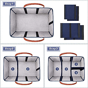 Baby Diaper Caddy Wipes Bag Portable Changing Table Organiser Nursery Storage Basket with Changeable Compartments