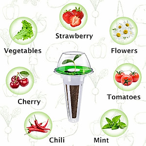 Ruzzut 120PCS Seed Pods Kit for Hydroponic Growing System,Hydroponics Garden Accessories for AeroGarden,Grow Anything Kit with 30 Grow Sponges for Indoor&Outdoor Seed Starting Supplies