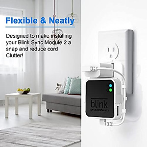 All-New Blink Outdoor Camera Wall Mount, Weatherproof Protective Housing and 360 Degree Adjustable Mount with Blink Sync Module 2 Mount for Blink Outdoor Security Camera System (Black 5Pack)