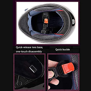 WANGFENG Girl Women Motorcycle Helmet Cat Ear Bluetooth DOT Certified Full Face Motorbike Four Season Flip-Up Helmets with Visor for Street Bike Racing Motocross ATV A,M=(54~56CM), Large