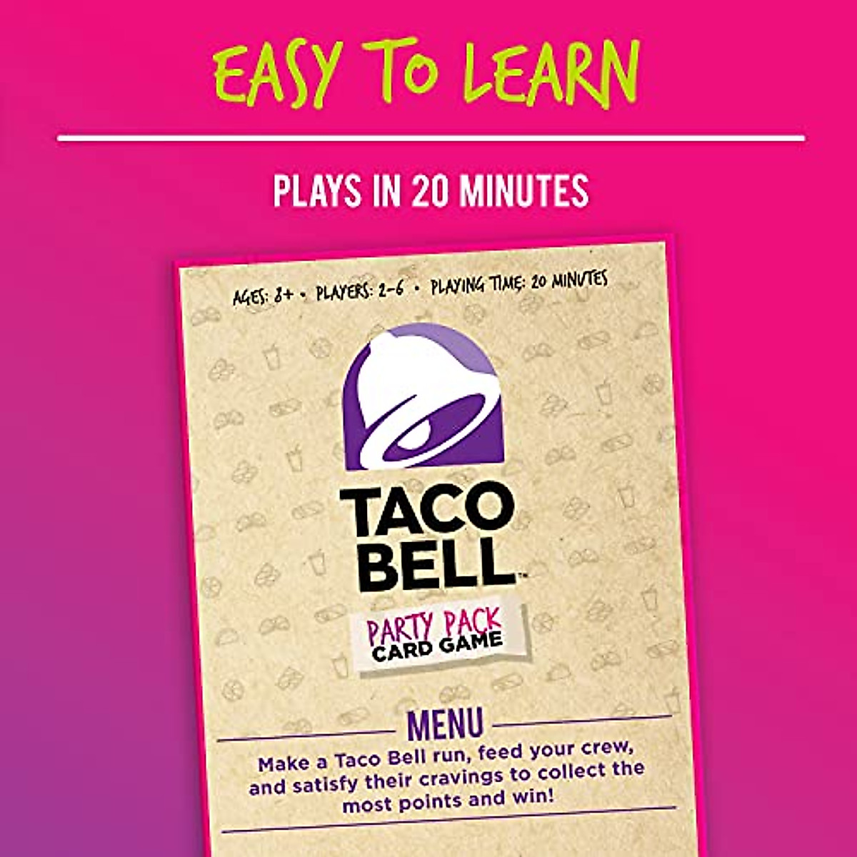 Ravensburger Taco Bell Party Pack Card Game for Ages 8 & Up – A Fun and Fast Party Card Game
