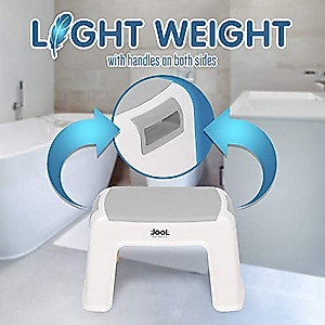 Child Step Stool for Boys & Girls, Toilet Training Step Stool for Kids - Jool Baby (Grey)