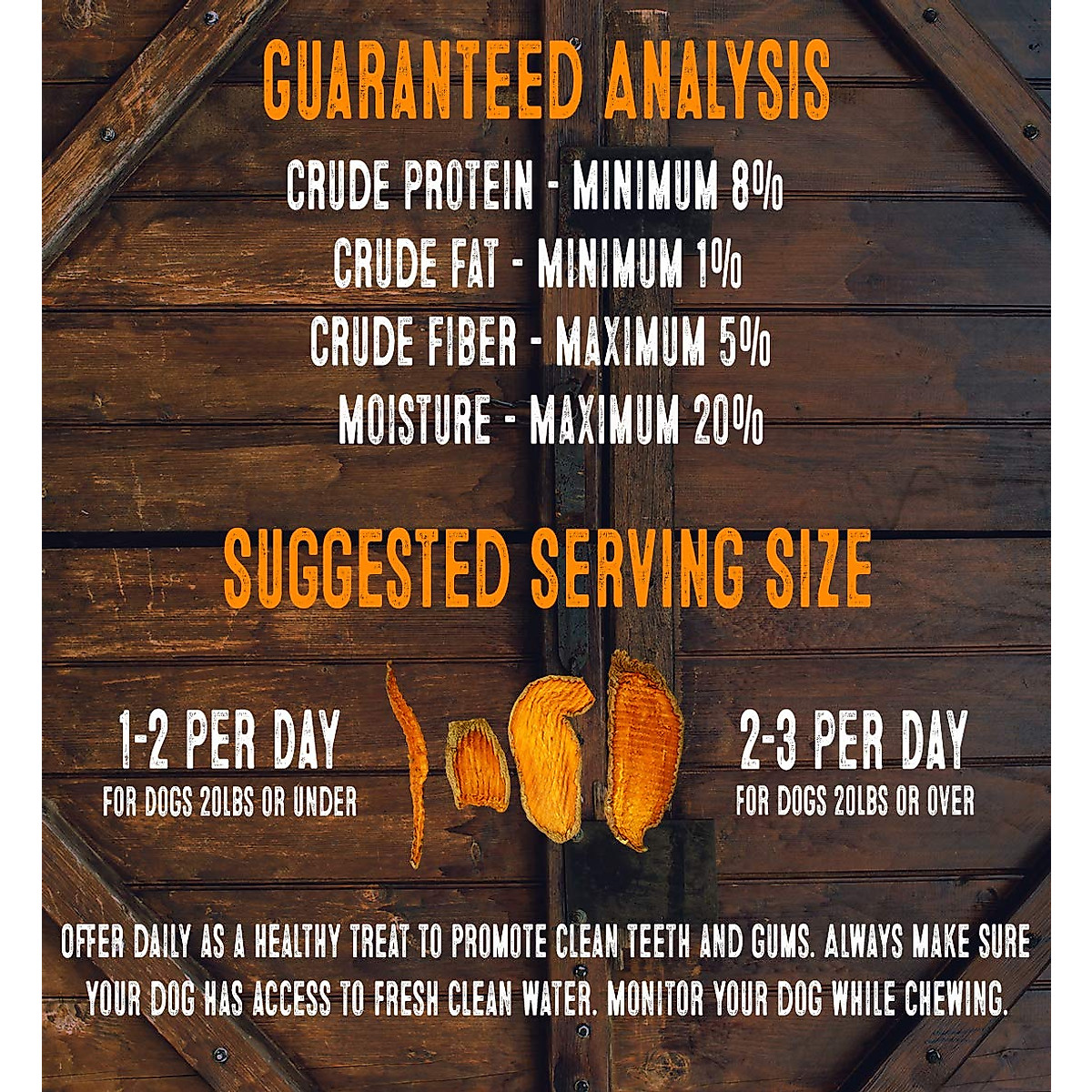 Sam's Yams Sweet Potato Dog Chewz, All Natural Made in USA Sweet Potato Dog Treats - Dried and Chewy - Perfect for Small, Medium, and Large Dogs - Healthy Dog Supplement Treats, 5 oz Single Pack