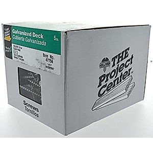 Hillman 47756 Galvanized Square Drive Deck Screw #8 x 3"