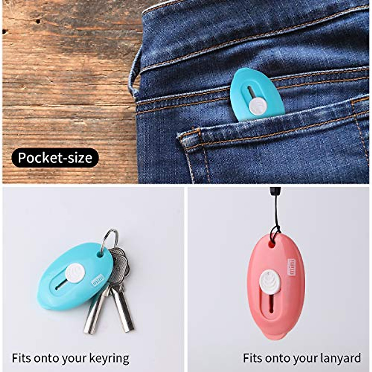 Mini Retractable Utility Knife Box Cutter Letter Opener, Alloy Steel Splicing Knife with Key Chain Hole-9pcs