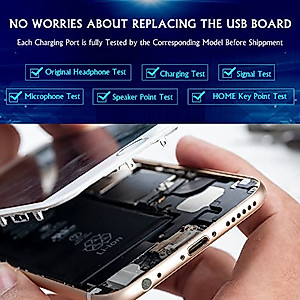 USB Charging Port for T-Mobile REVVL 4+ Plus 5062W 5062Z Dock Connector Charger Board Flex Cable Assembly Replacement for REVVL 4+ Plus 5062W 5062Z with Tools