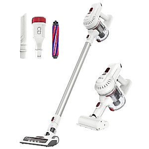 Dibea E19Pro 2 in 1 Handheld Lightweight Vacuum Cleaner Cordless 17Kpa Powerful Suction Stick Vacuum with LED Brush Rechargeable Vacuum for Floor Carpet Car Pet Hair Wall Mount, Purple (Renewed)