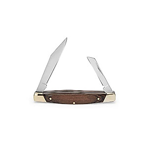 Buck Knives 375 Deuce 2-Blade Folding Pocket Knife with Wood Handle