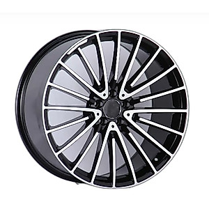 New 22x9.0 Wheel Rim AMG Style Black Machined Face Compatible With Mercedes Benz 5x112 30mm CB66.56 (One Wheel)