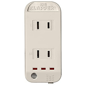 The Clapper, The Original Home Automation Sound Activated Device, On/Off Light Switch, Clap Detection - Kitchen Bedroom TV Appliances - 120v Wall Plug Smart Home Technology, As Seen On TV Home Gift