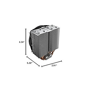 be quiet! Shadow Rock Slim 2 160W TDP CPU Cooler | Intel 1700 1200 2066 1150 1151 1155 2011-3 Square ILM | AMD AM4 | Silver | BK032